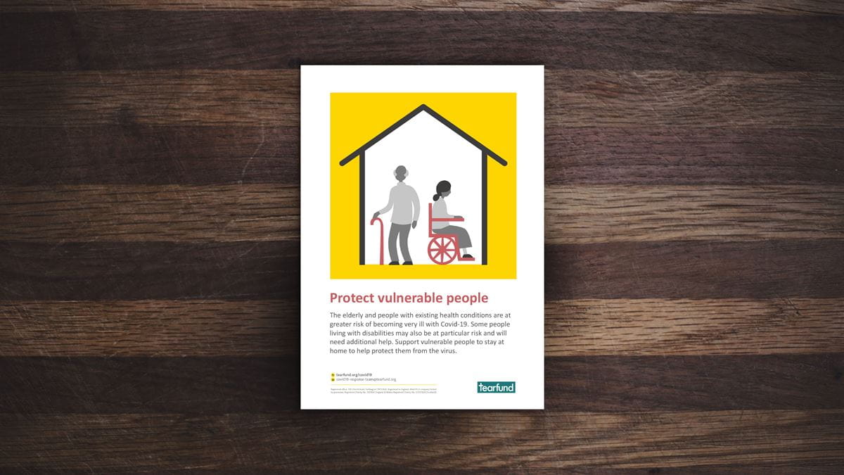 Posters: Covid-19: Protecting vulnerable people - Tearfund Learn