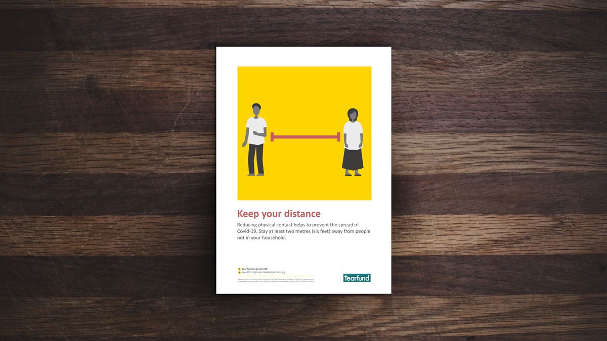 Posters: Covid-19: Physical distancing - Tearfund Learn