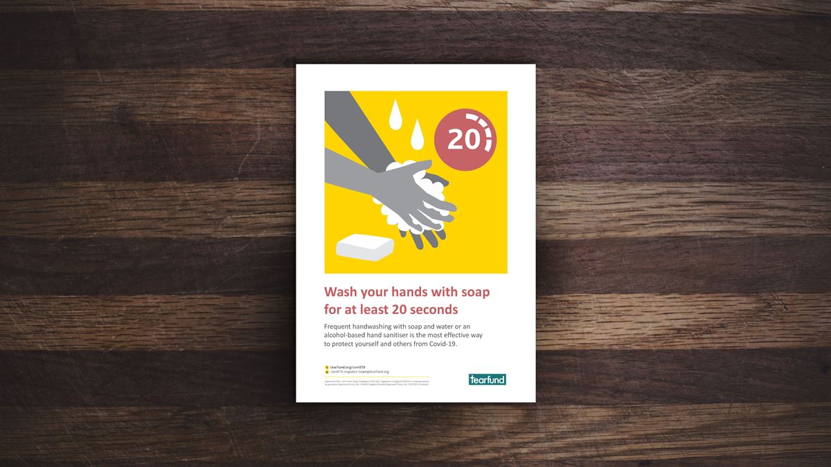 Posters: Covid-19: Wash your hands properly - Tearfund Learn