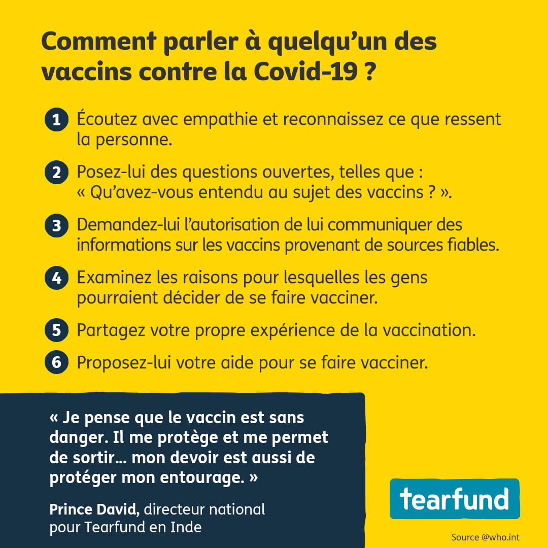 Affiches: Comment parler à quelqu’un des vaccins contre la Covid-19 ...