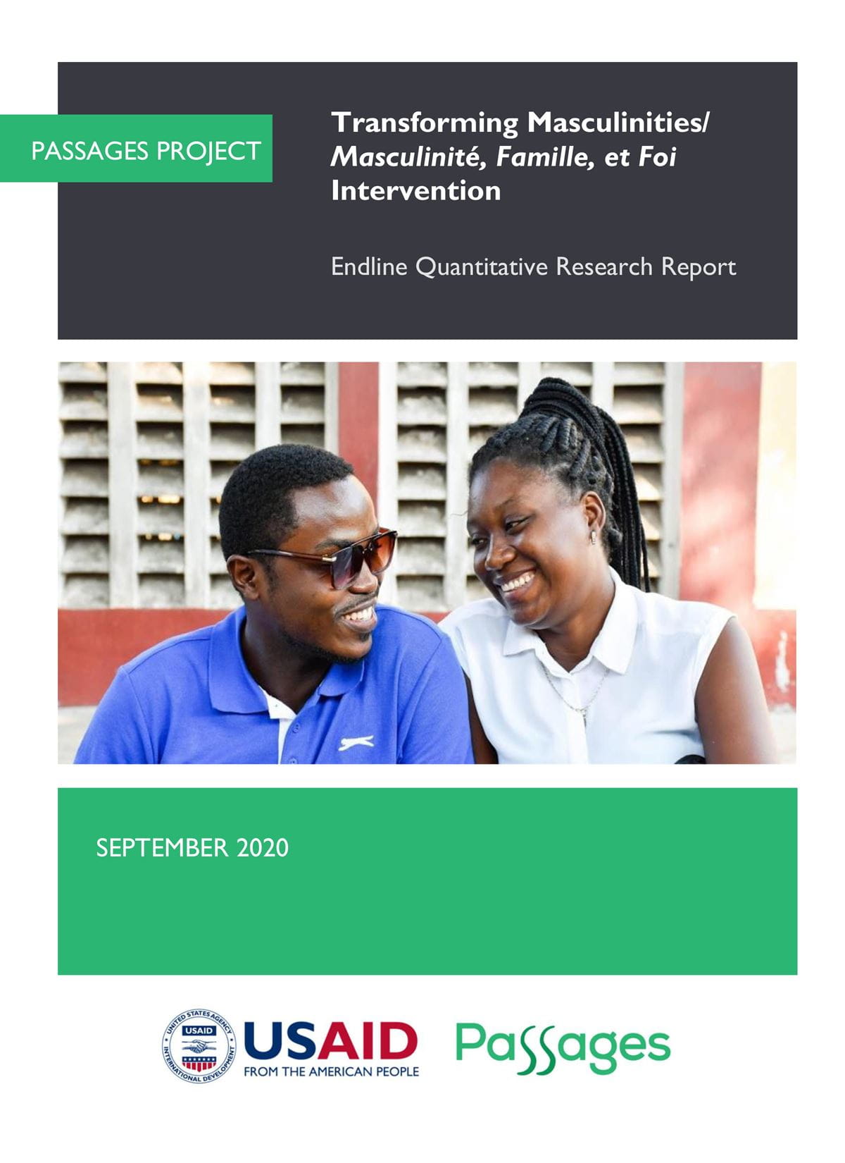 Research reports: Masculinité, Famille et Foi (MFF): Endline quantitative report - Tearfund Learn